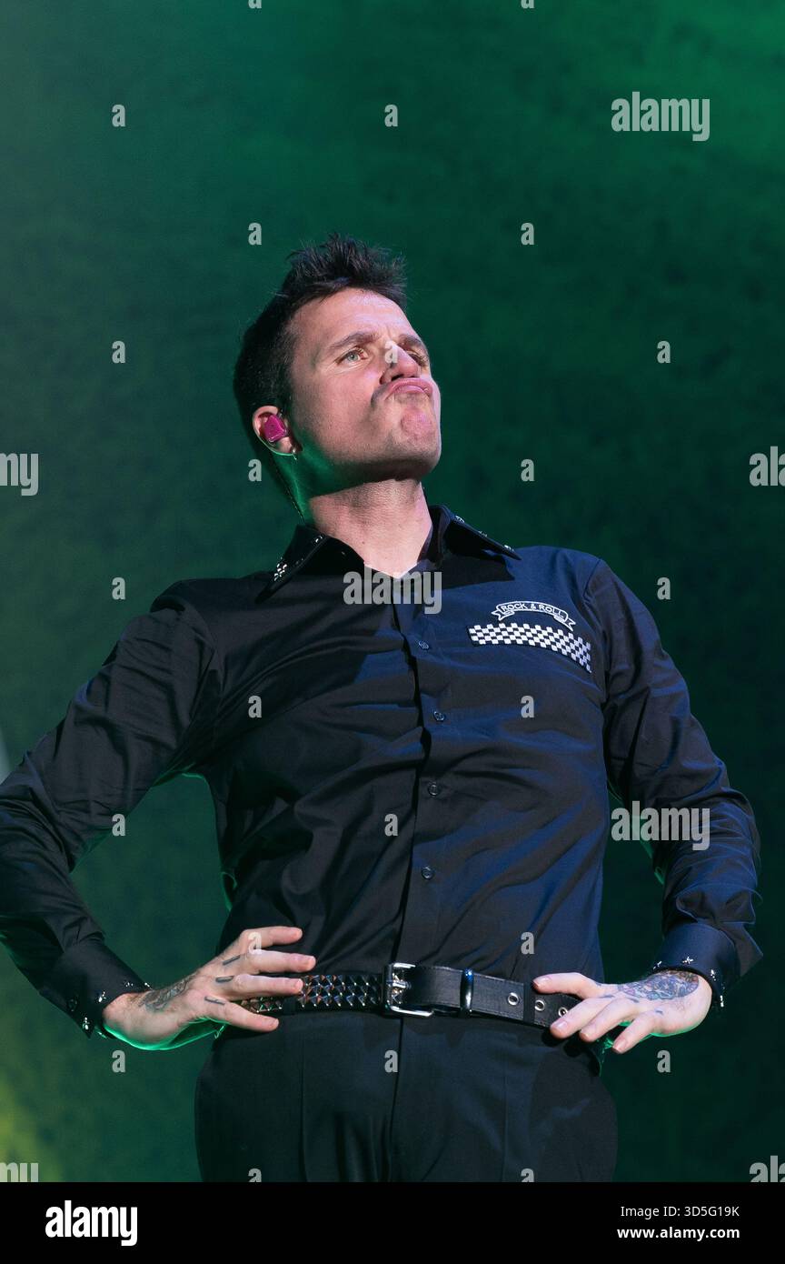 Singer Dani Martin performs live during his concert at the Movistar ...