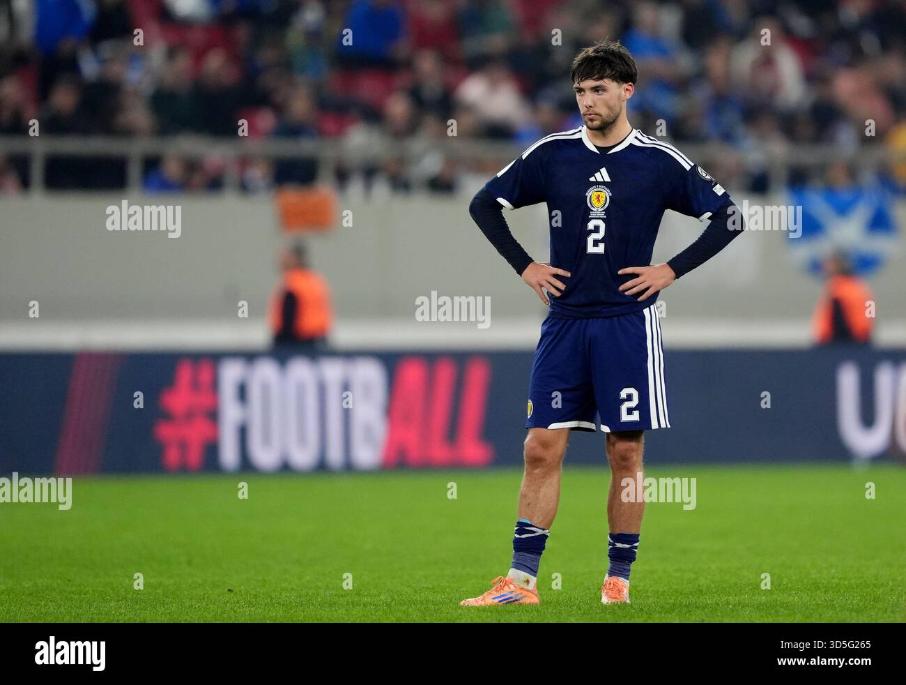 Scotland's Aaron Hickey during the FIFA World Cup European Qualifying ...