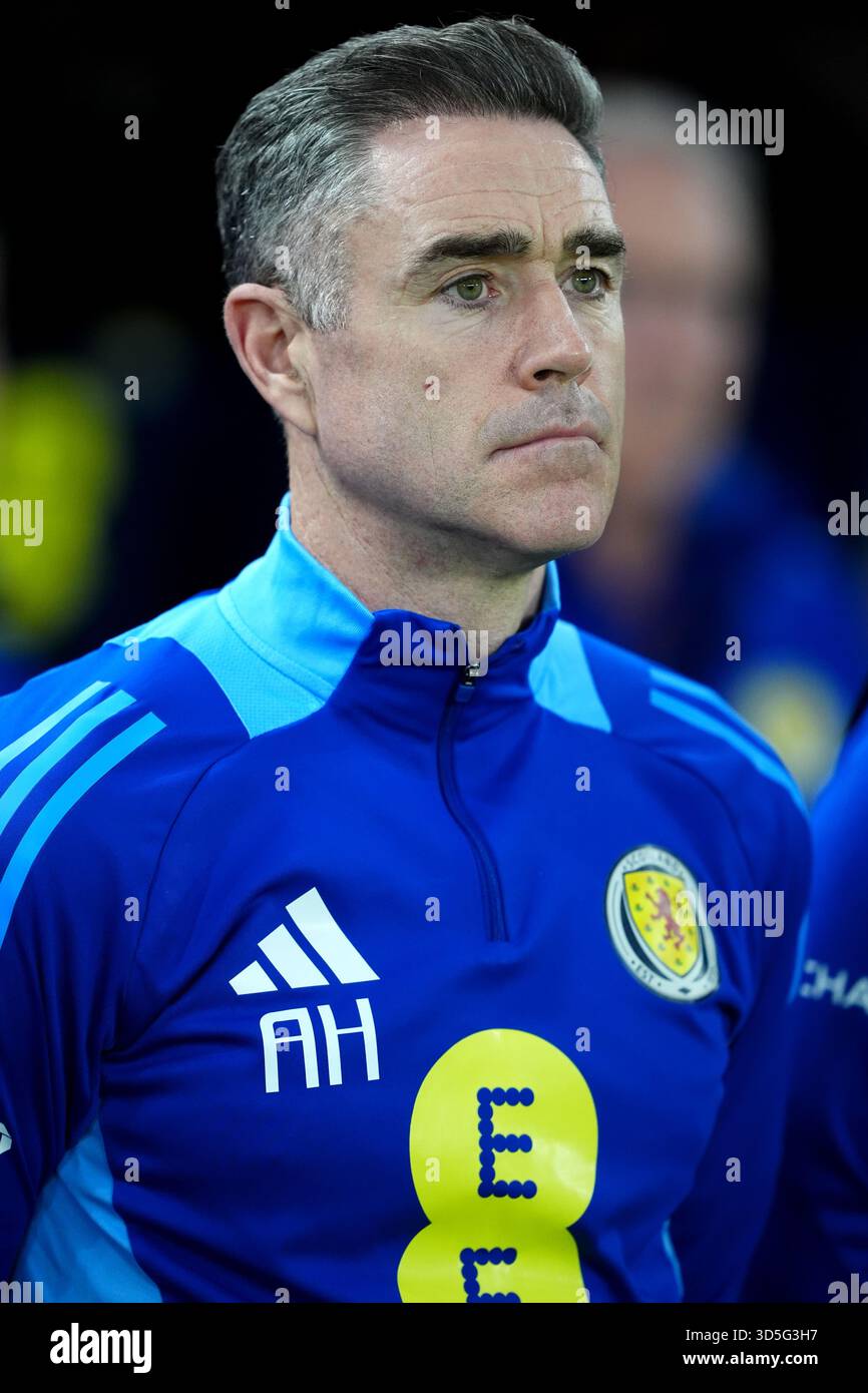 Scotland set piece coach Andrew Hughes during the FIFA World Cup ...