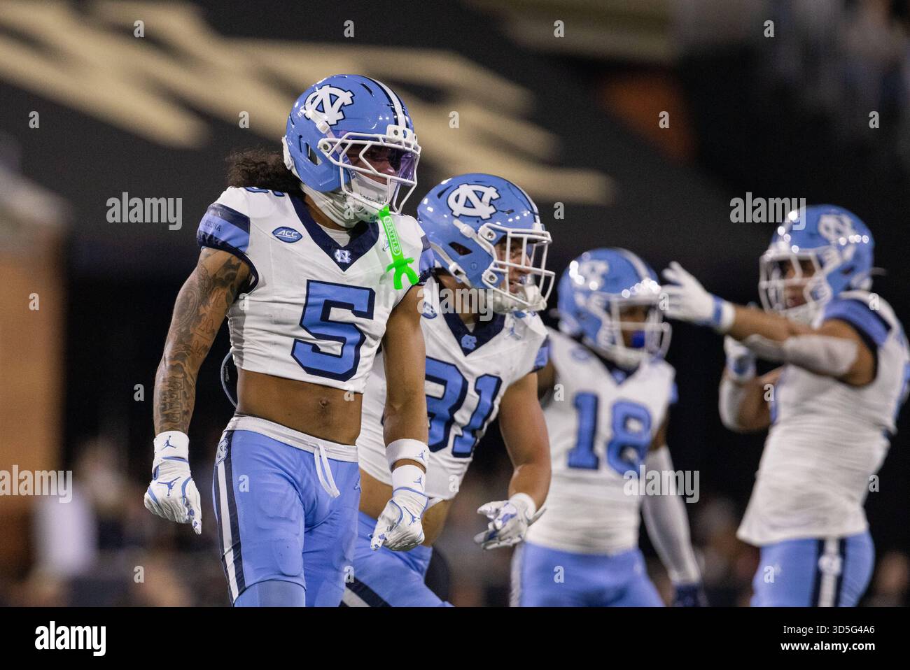 November 15, 2025: North Carolina Tar Heels defensive back Gavin Gibson ...