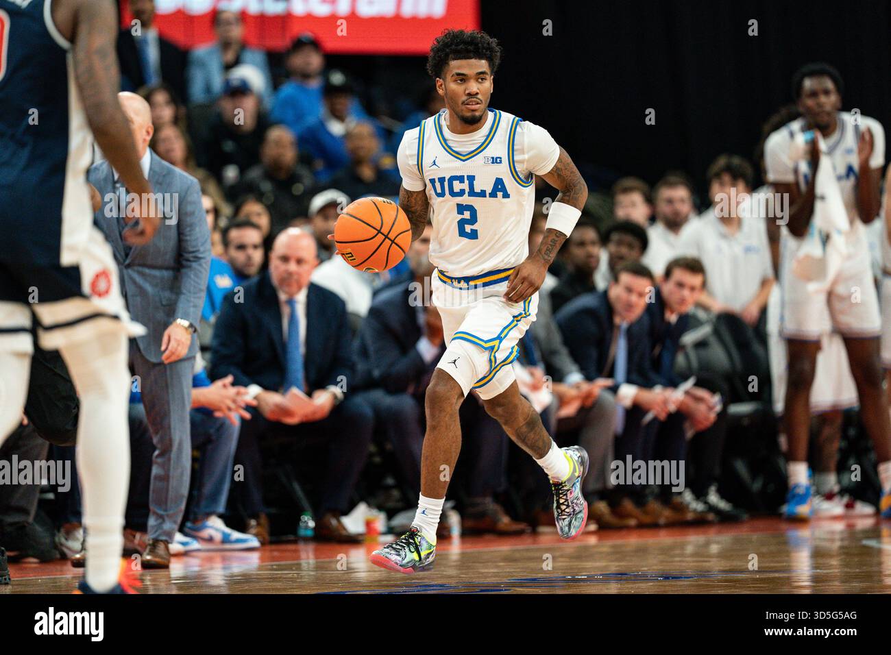 UCLA Bruins guard Donovan Dent (2) during a NCAA men’s Hall of Fame ...