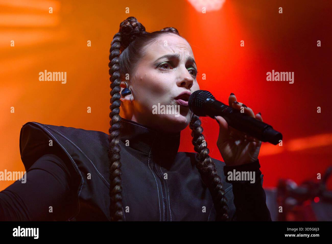 Singer LaFee (Christina Klein) at her concert as part of her Shadow ...