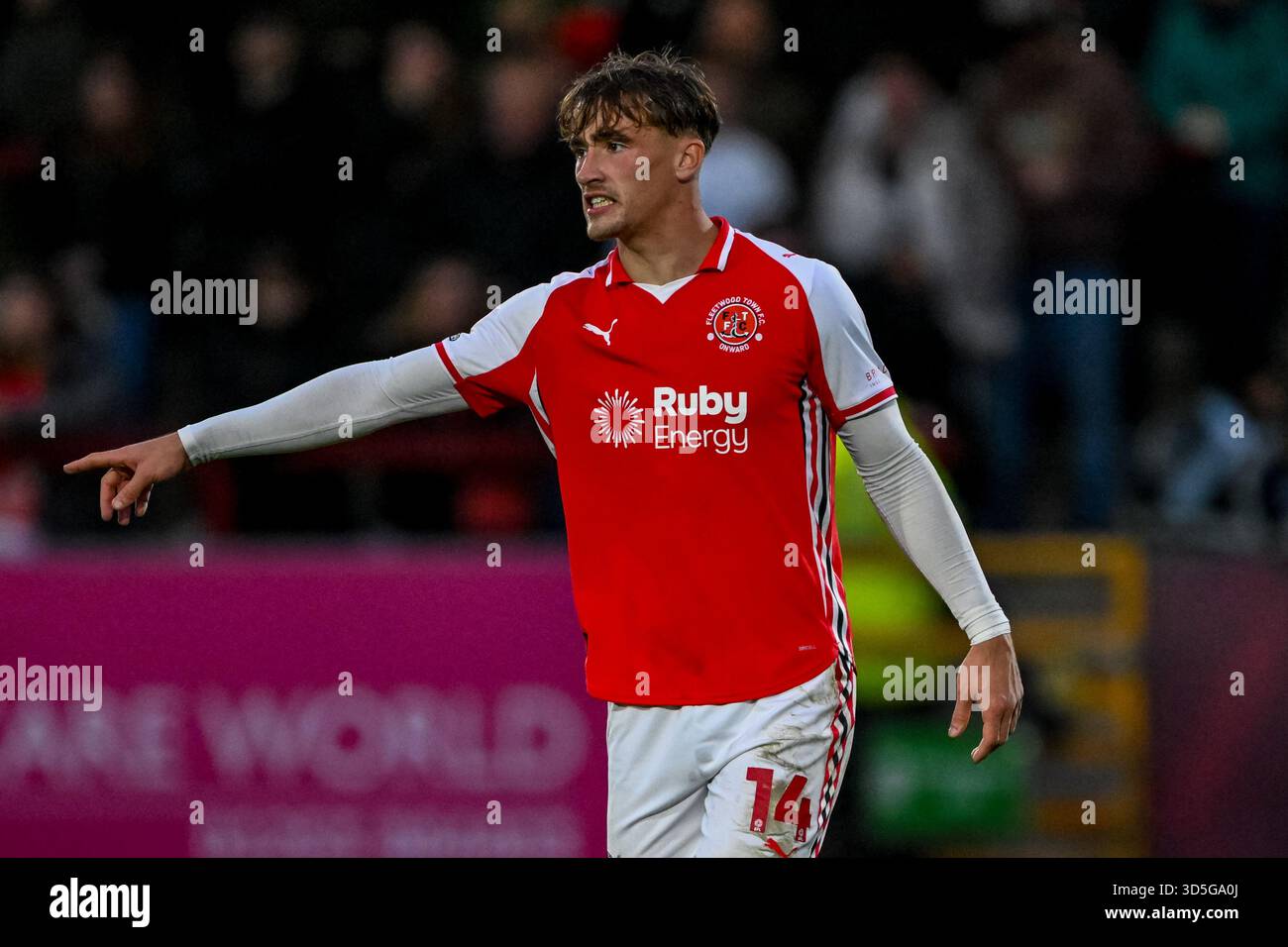 Lewis McCann of Fleetwood Town during the Sky Bet League 2 match ...