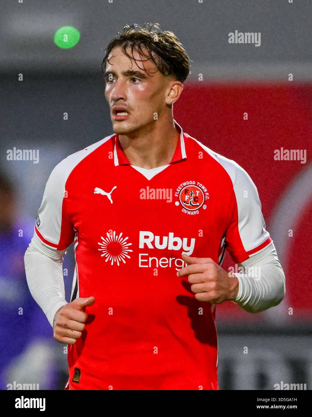 Lewis McCann of Fleetwood Town during the Sky Bet League 2 match ...