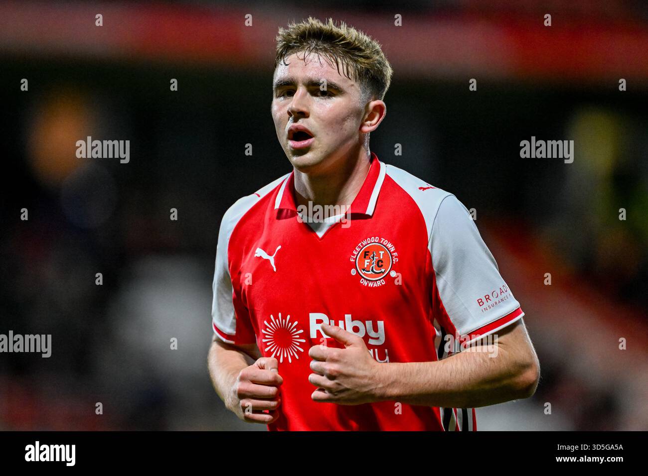 Harrison Neal of Fleetwood Town during the Sky Bet League 2 match ...