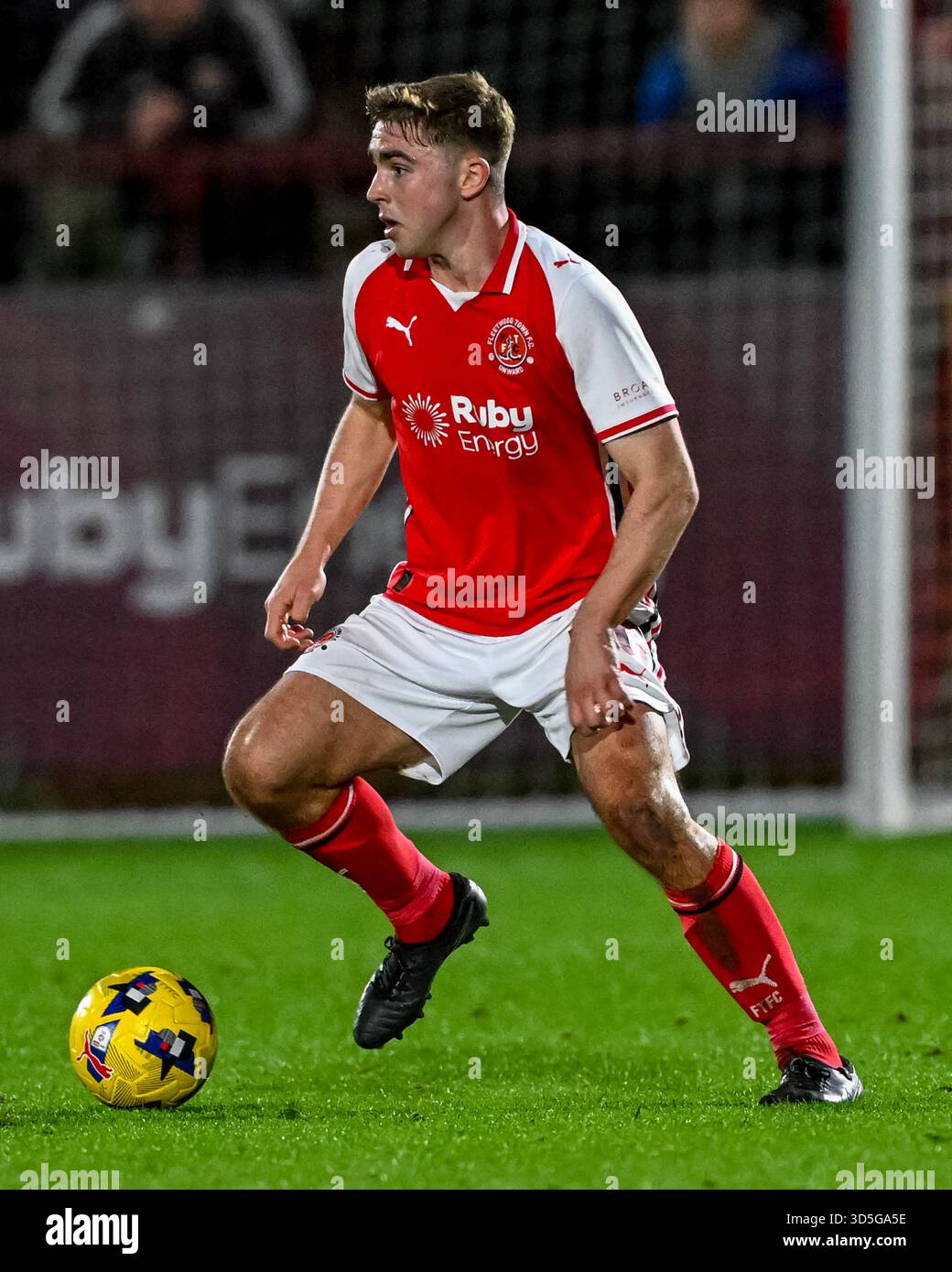 Harrison Neal of Fleetwood Town during the Sky Bet League 2 match ...