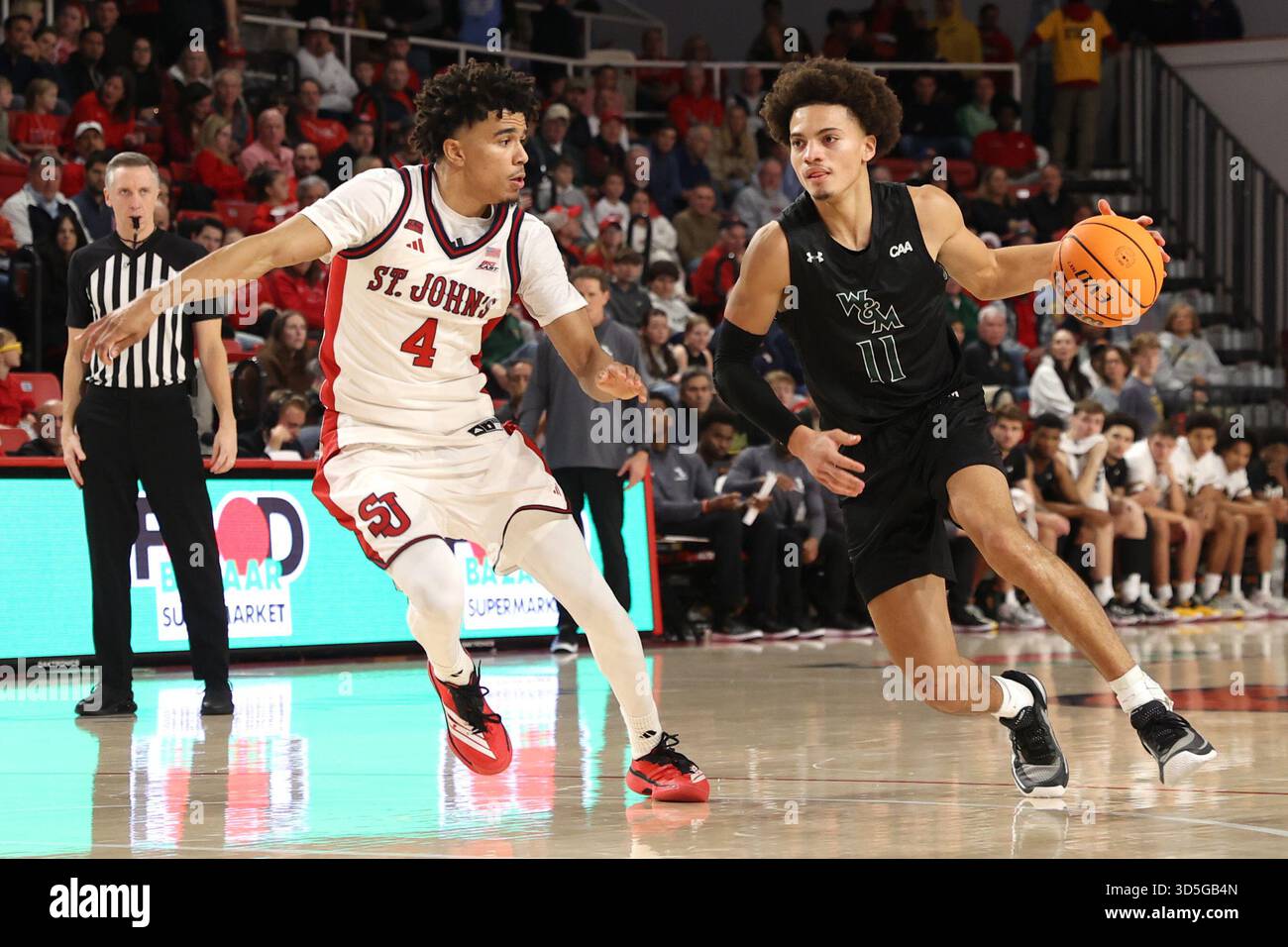 William & Mary guard Kyle Pulliam (11) drives to the basket against St ...