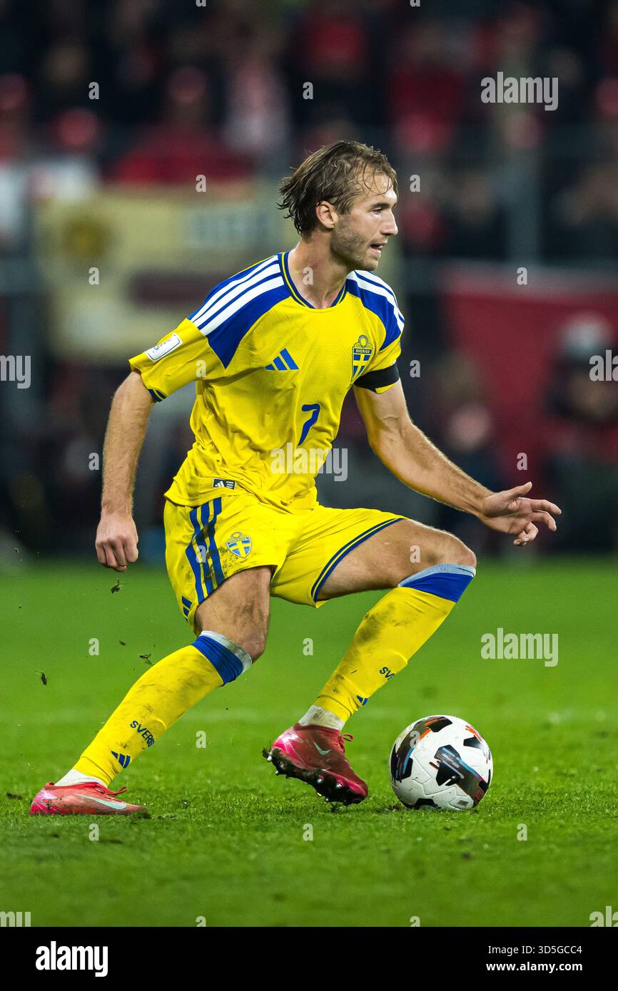 251115 Benjamin Nygren of Sweden during the FIFA World Cup Qualifier ...