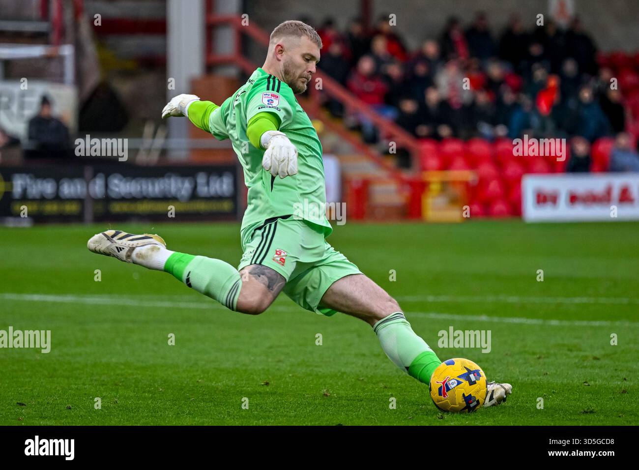 Connor Ripley, goalkeeper for Swindon Town, during the Sky Bet League 2 ...