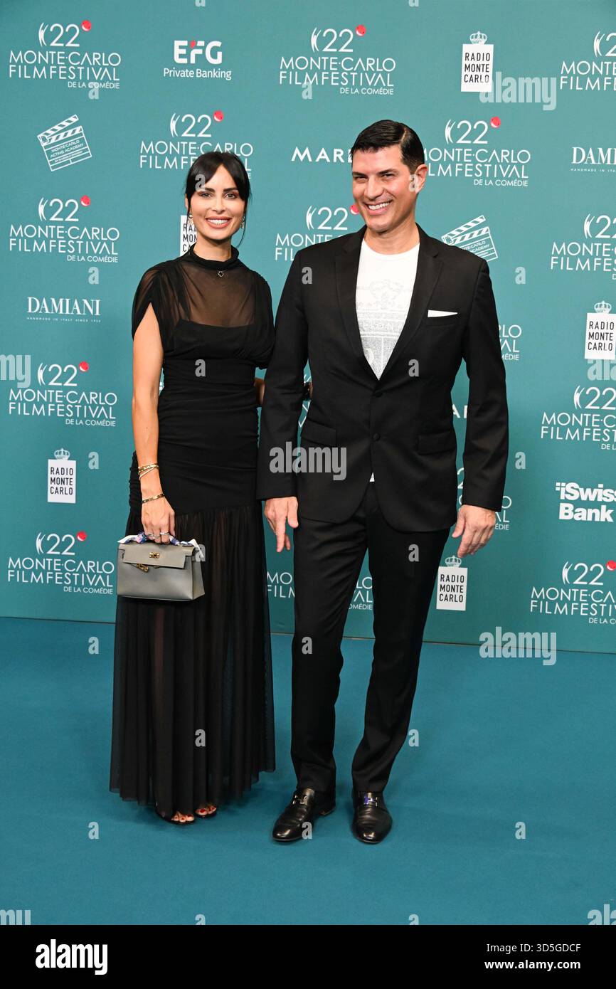 Monte Carlo, 22nd Monte-Carlo Film Festival De La Comédie. Red carpet awards ceremony. Pictured ...