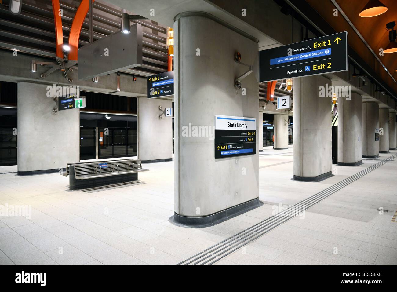 A general view of State Library Station in Melbourne, Sunday, November ...