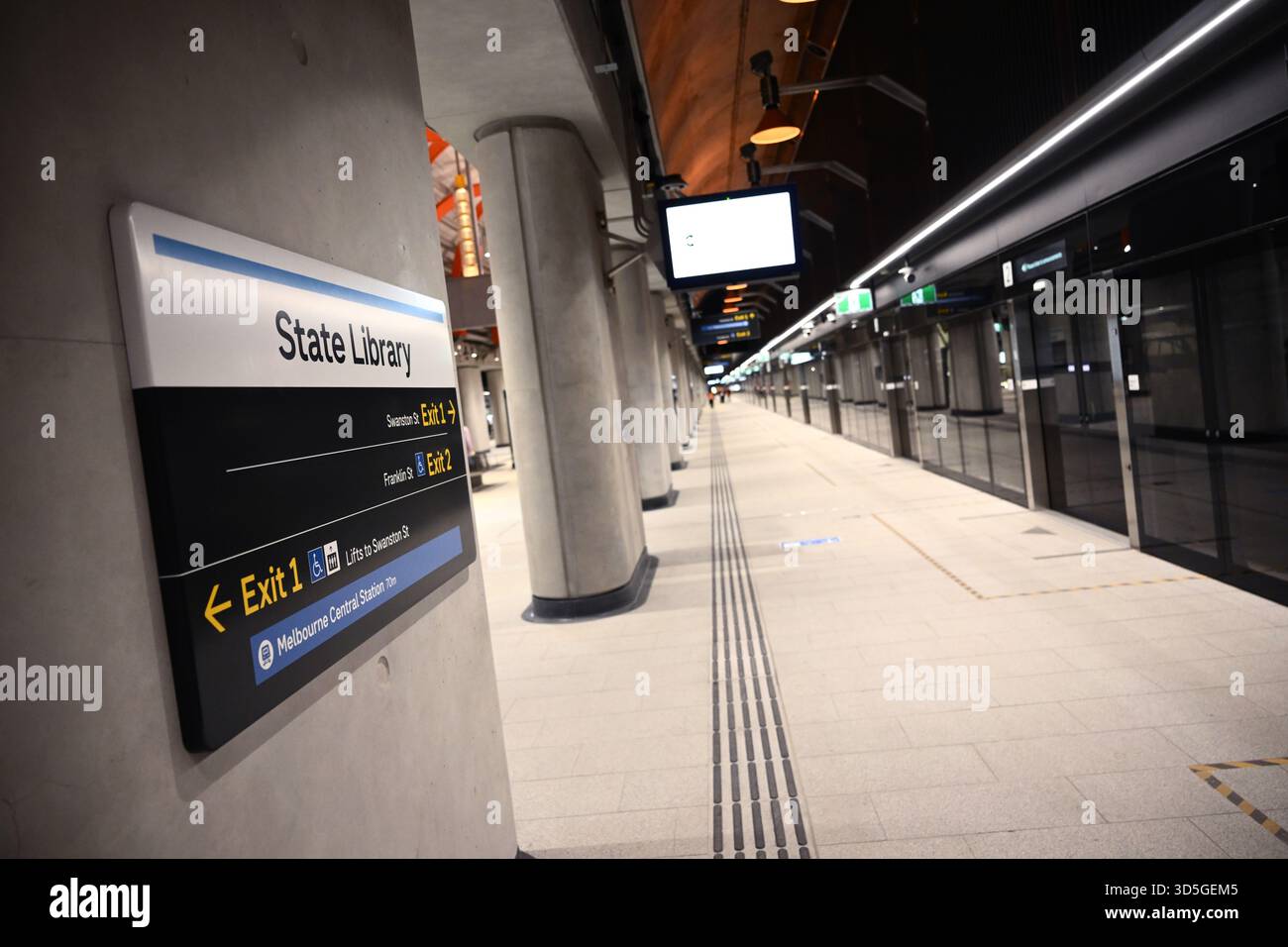 A general view of State Library Station in Melbourne, Sunday, November ...