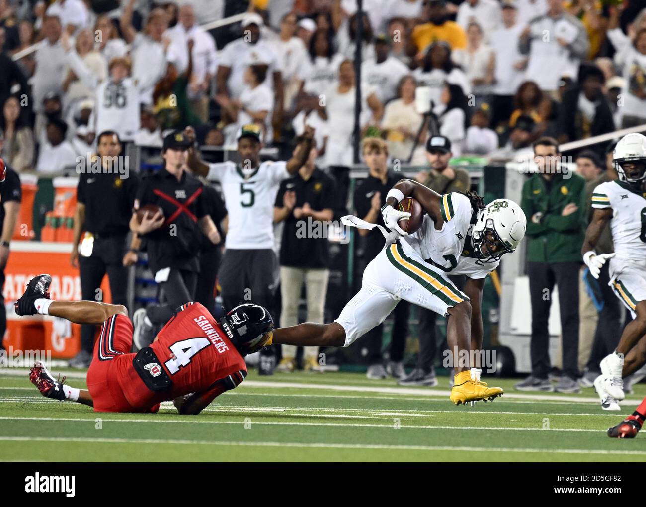 WACO, TX - November 15: Baylor Bears WR Kole Wilson (2) is chased by ...