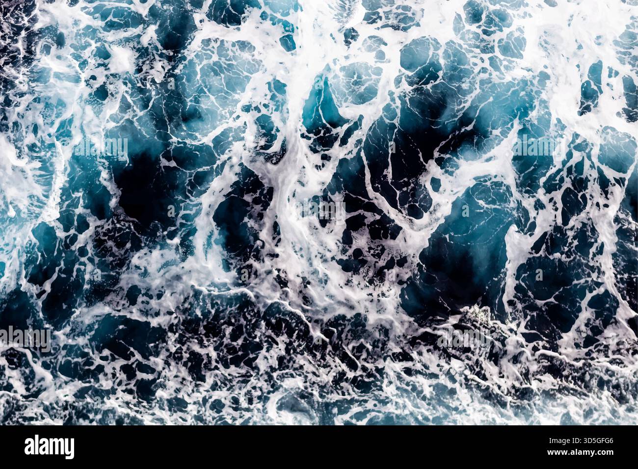 Sea foam ocean tropical Stock Vector Images - Alamy