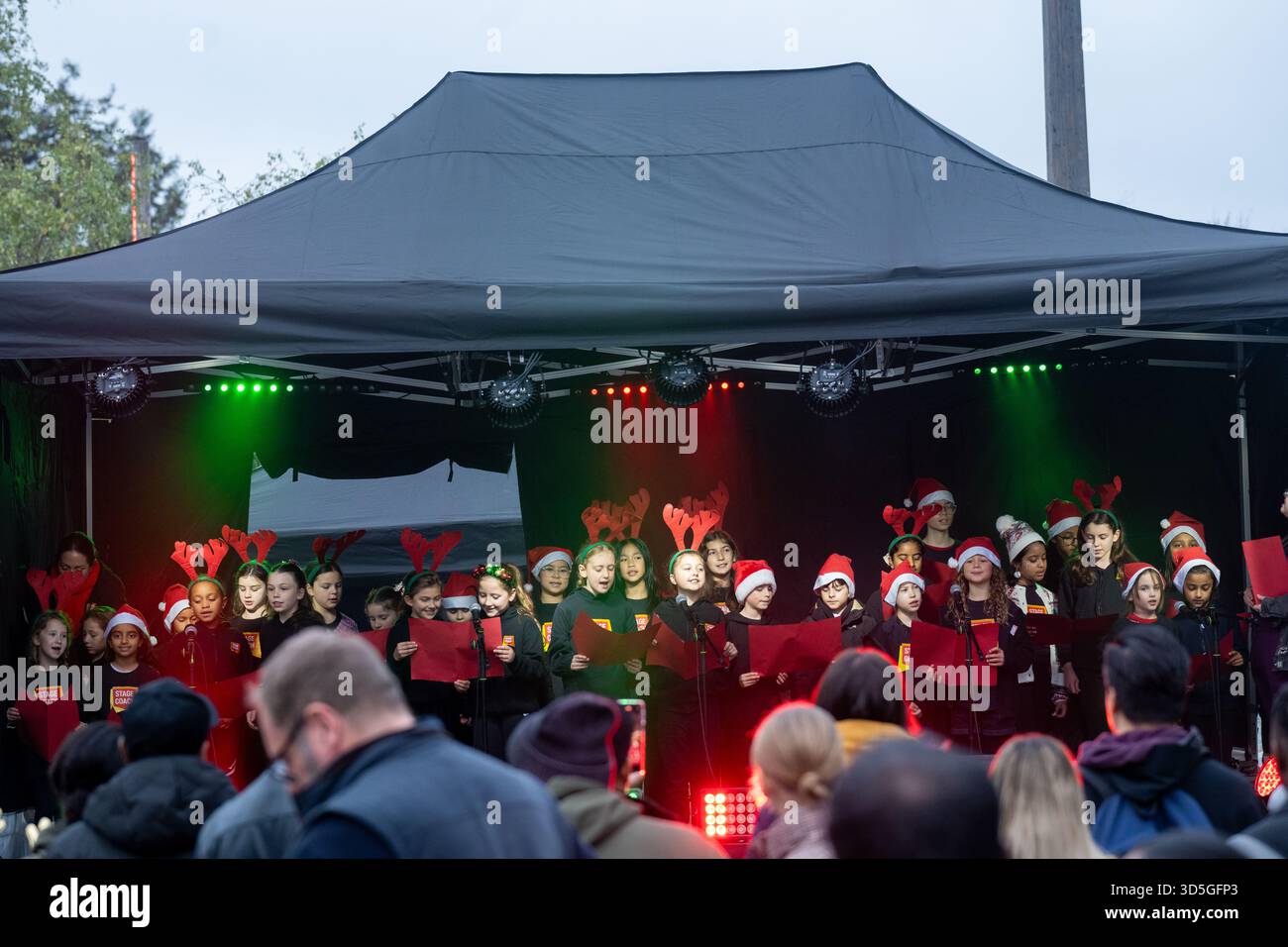 Watford, UK, 15th November 2025, Watford Christmas lights were switched ...