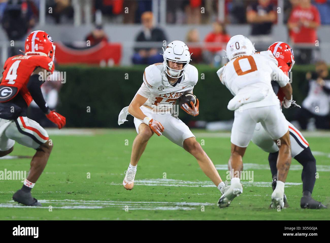 ATHENS, GA - NOVEMBER 15: Parker Livingstone (13) of the Texas ...