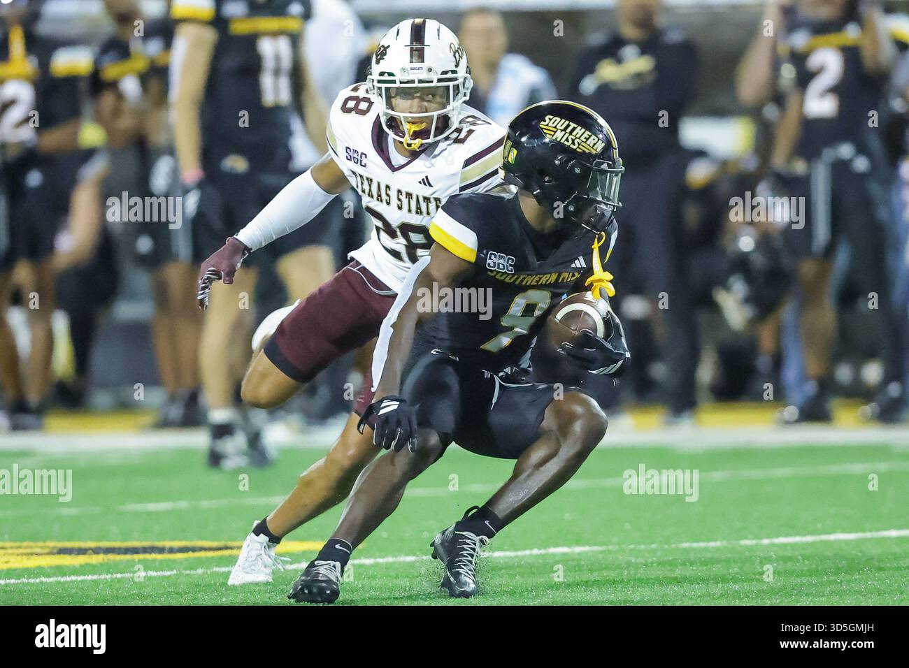 Nov 15, 2025: Texas State Bobcats safety Tice Williams (28) pursues ...