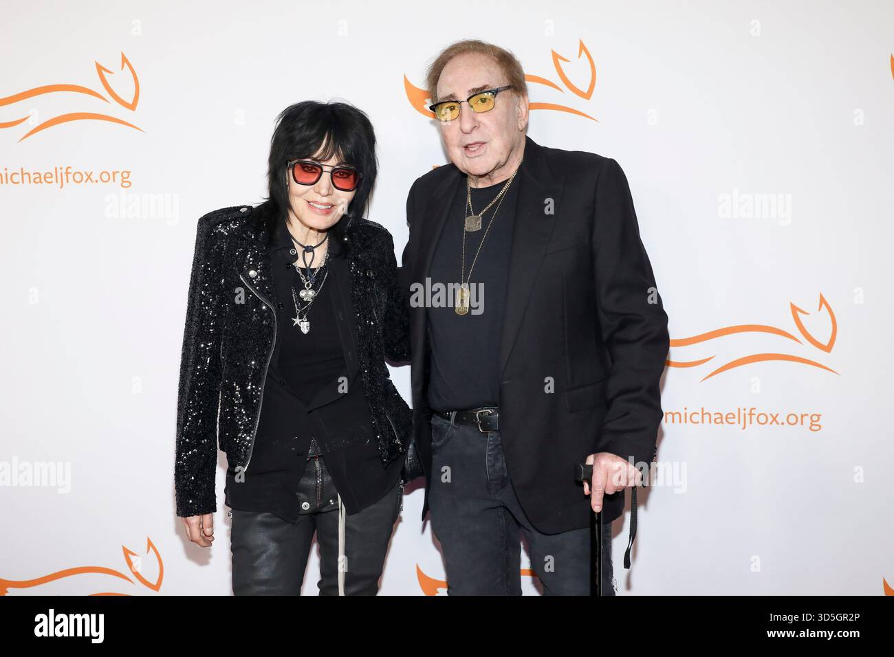 Singer-songwriter Joan Jett, left and producer Kenny Laguna attend the ...