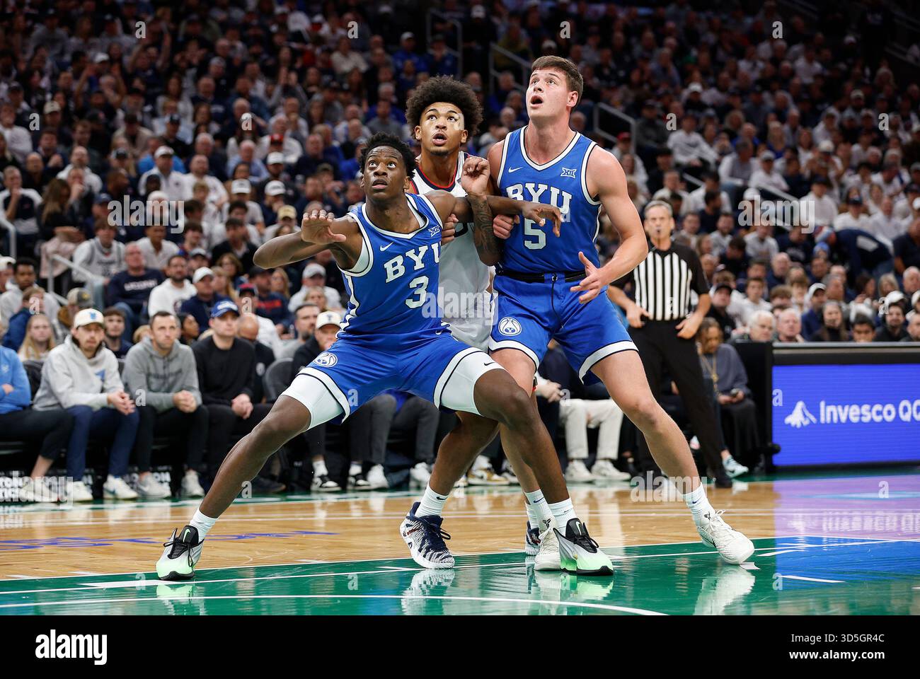 BOSTON, MA - NOVEMBER 15: Robert Wright III #1 of the BYU Cougars ...