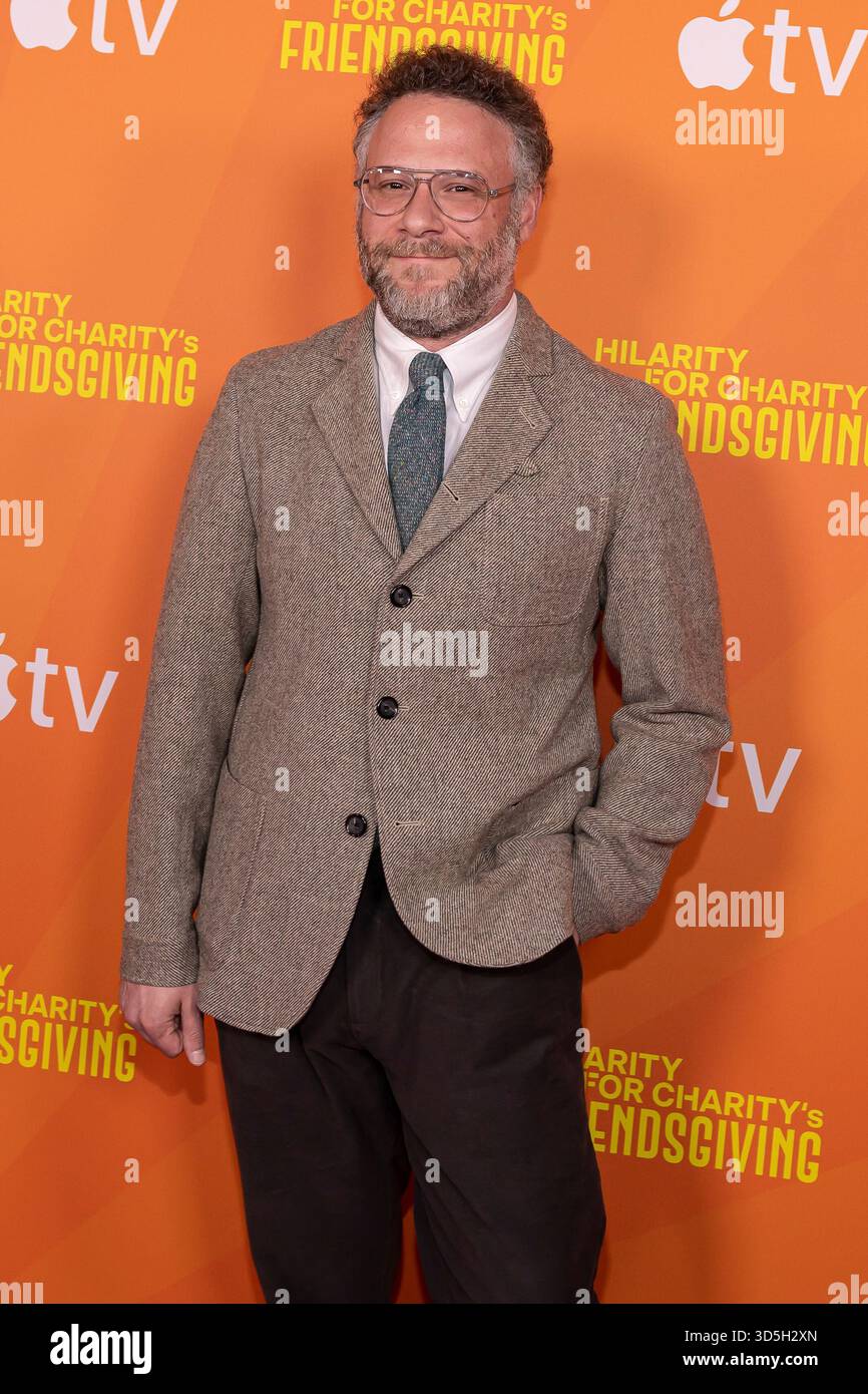 Los Angeles, USA. 15th Nov, 2025. Seth Rogen attends the arrivals of Hilarity For Charity's ...