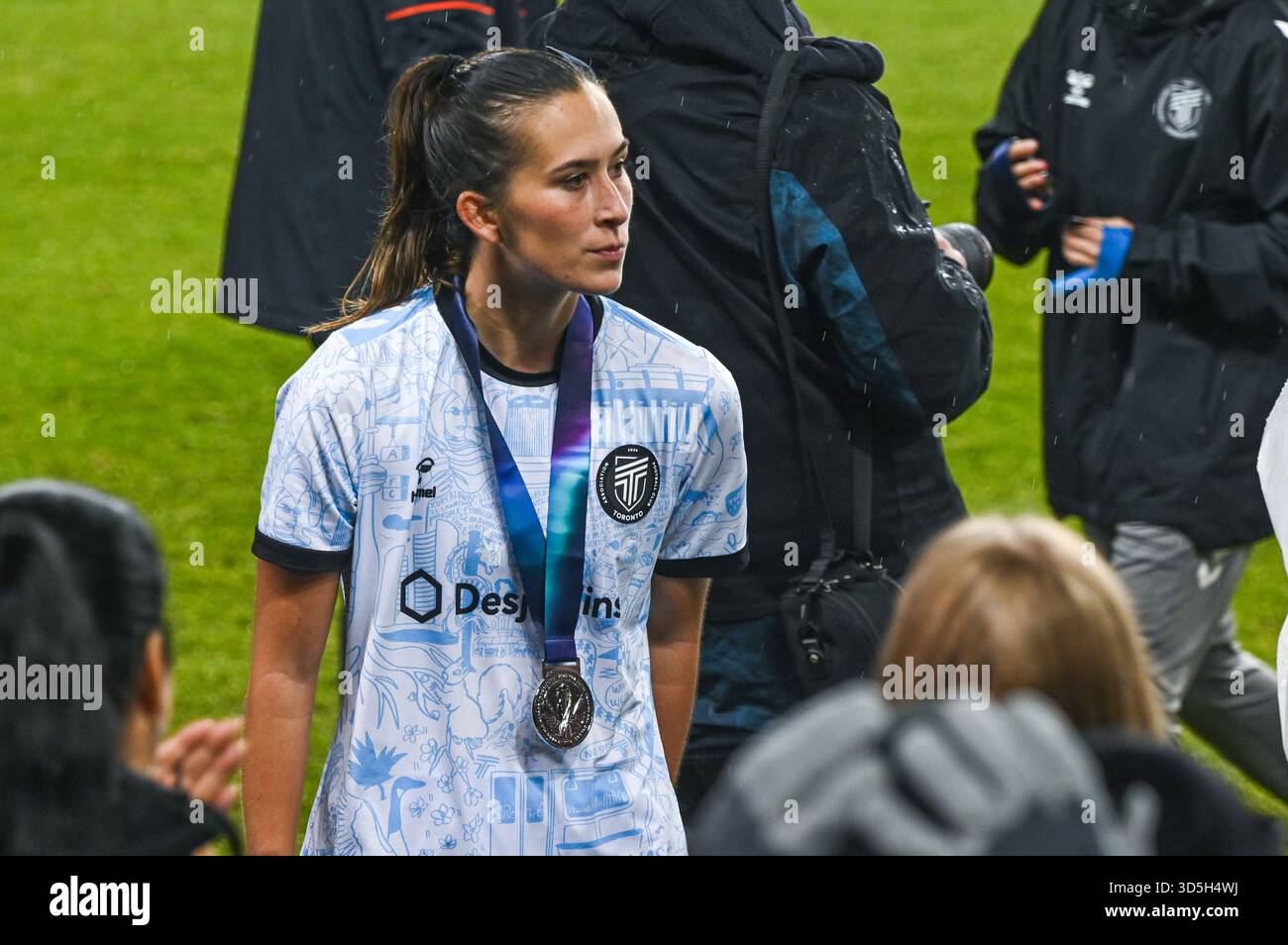 TORONTO, ONTARIO, CANADA - NOVEMBER 15, 2025: AFC Toronto player Carly ...