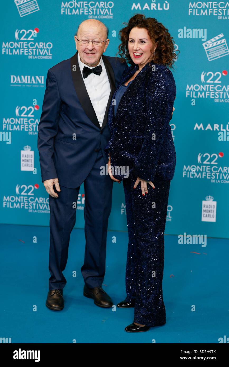 Massimo Boldi, Micaela Boldi attend the awards gala night held at ...
