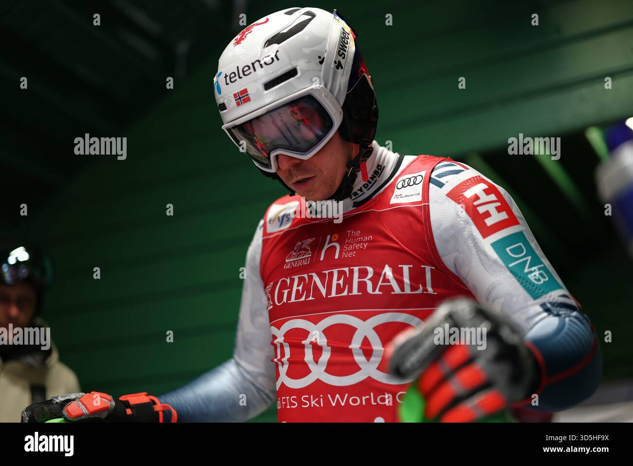 Norway's Henrik Kristoffersen concentrates before starting an alpine ...