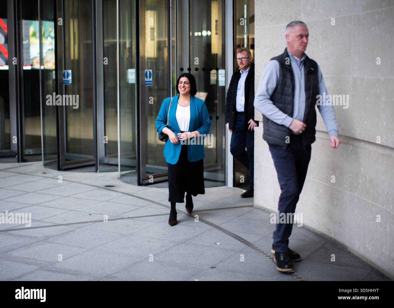 Home Secretary Shabana Mahmood leaves the BBC Broadcasting House in ...