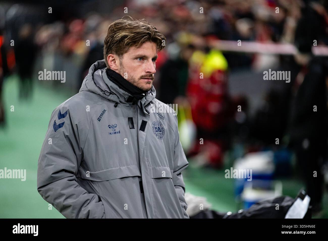 Copenhagen, Denmark. 15th, November 2025. Anders Dreyer of Denmark seen ...