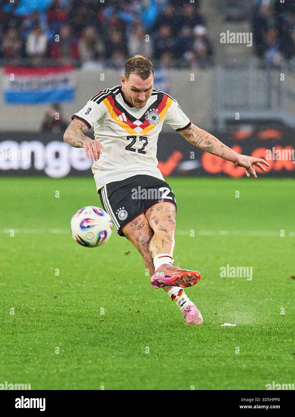 David Raum of Germany in the FIFA World Cup 2026 qualifier match ...