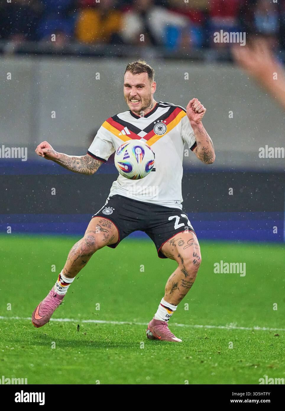 David Raum of Germany in the FIFA World Cup 2026 qualifier match ...