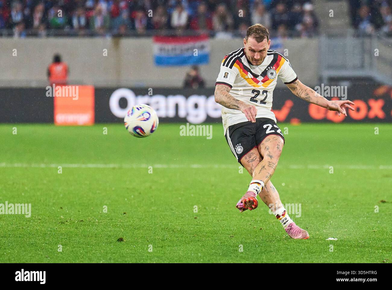 David Raum of Germany in the FIFA World Cup 2026 qualifier match ...