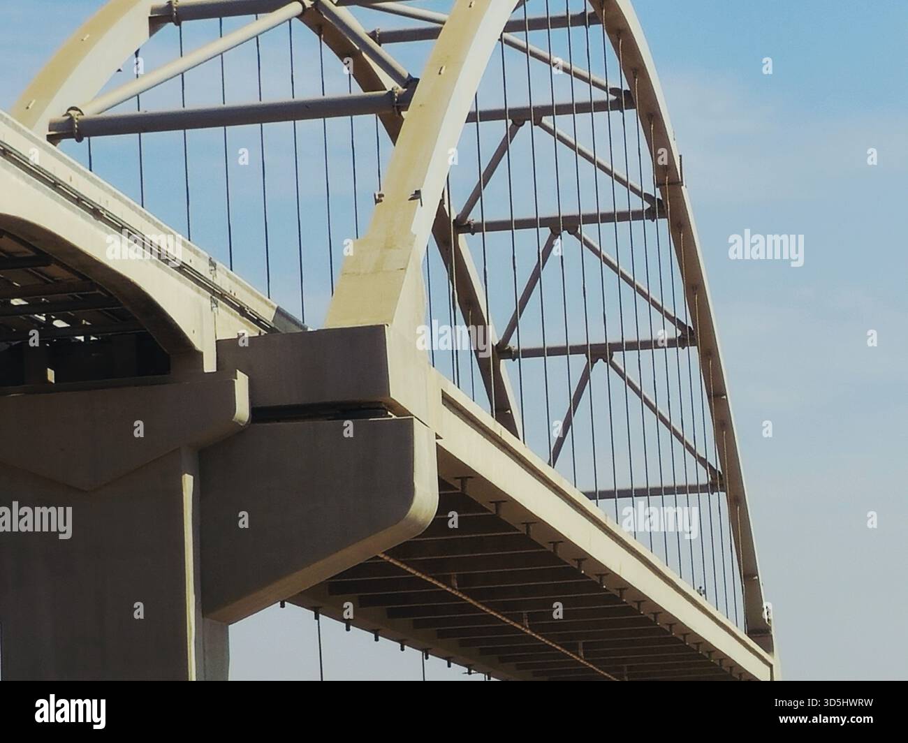 Cairo, Egypt, November 8 2025: Cairo monorail bowstring bridge ...