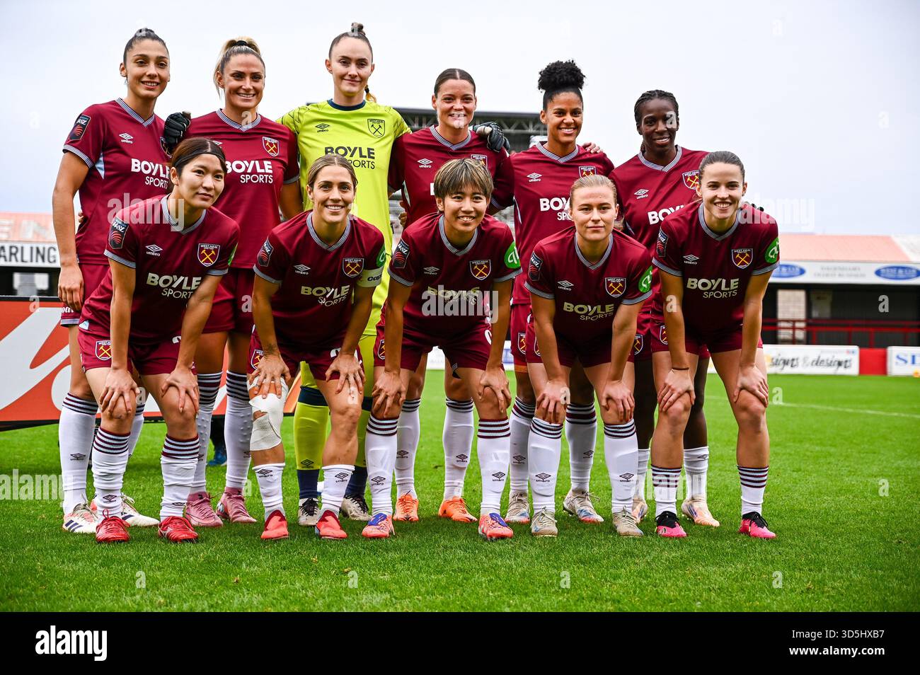 West Ham United team photo during the Barclays Women's Super League ...