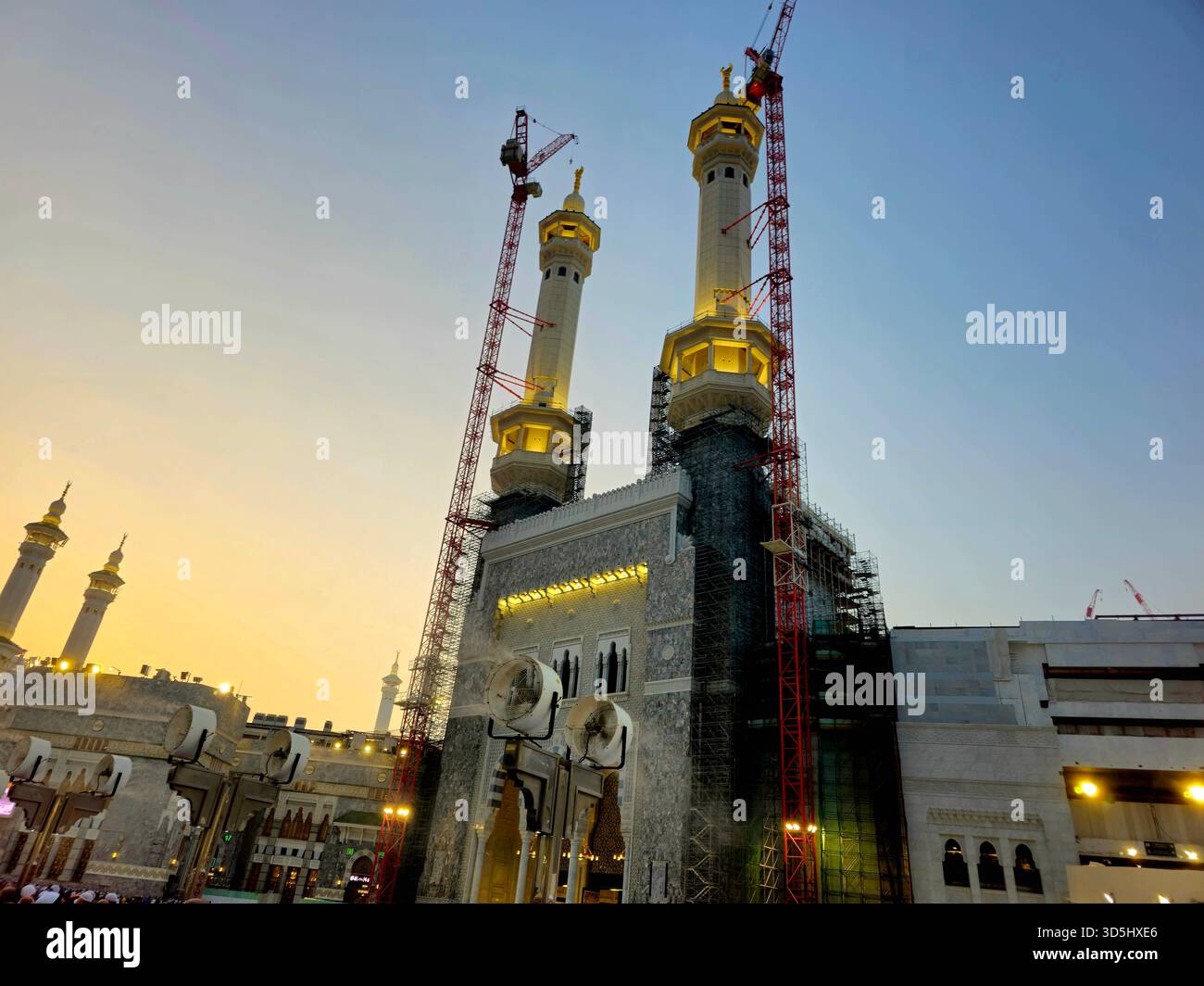 Mecca, Saudi Arabia, June 8 2024: The minarets of the grand sacred ...