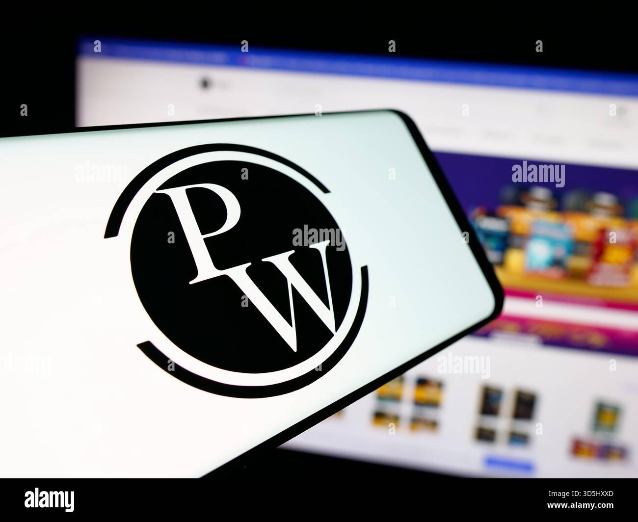 In this photo illustration, a smartphone with the logo of Indian ...