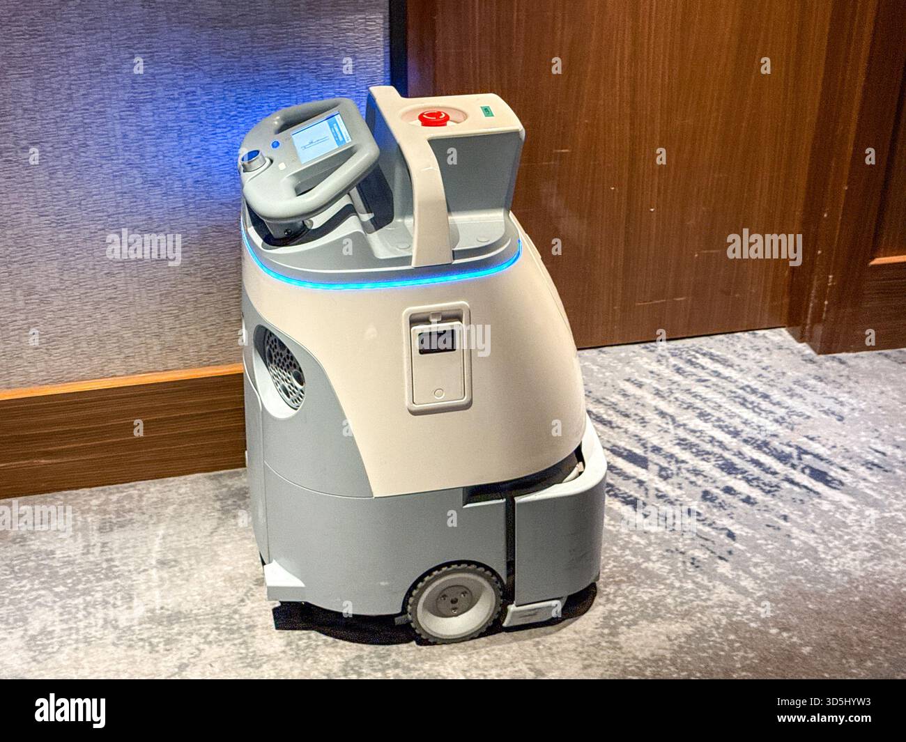 London, England, UK - 25 october 2025: Autonomous robot vacuum cleaner ...