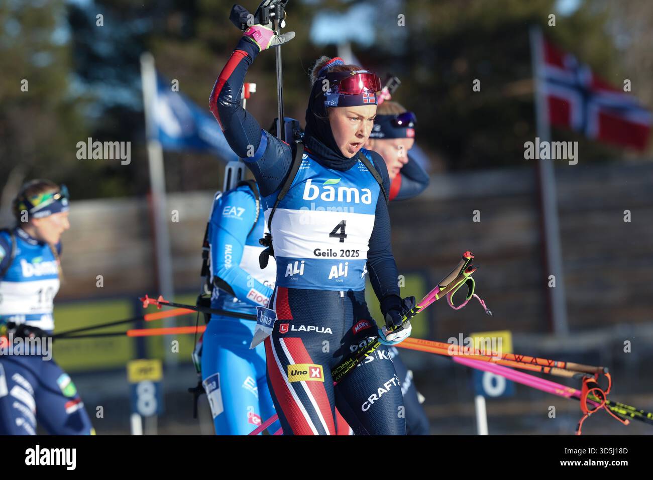 Geilo 20251116. Ingrid Landmark Tandrevold at the mass start during the ...