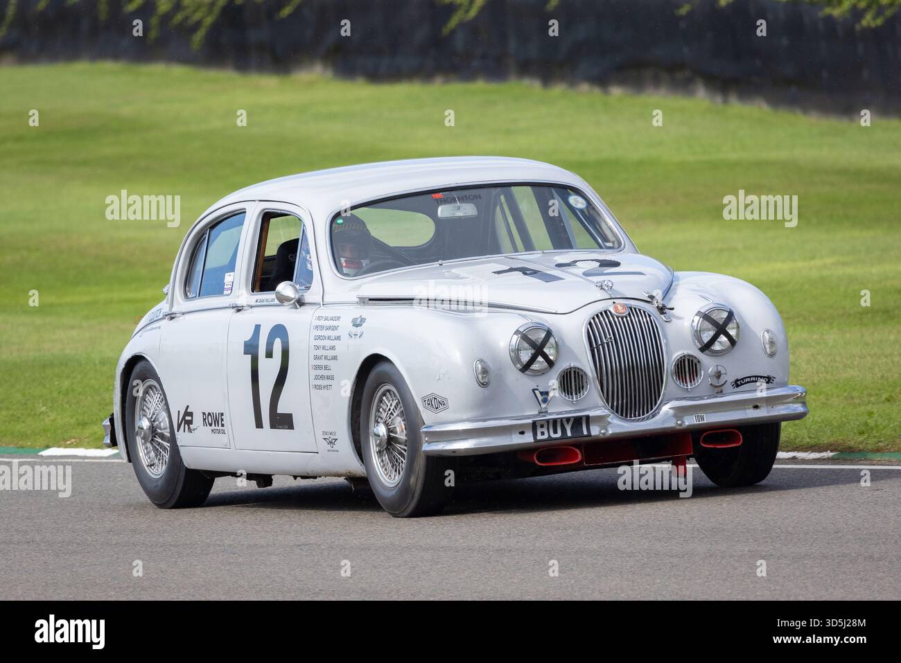 Neel Jani in the 1959 Jaguar MkI during the St Mary's Trophy race at ...