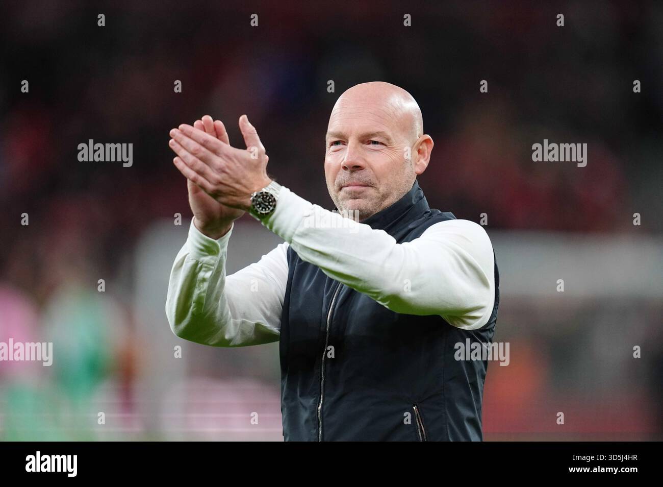 November 15 2025: Brian Riemer of Denmark looks on during a World Cup ...