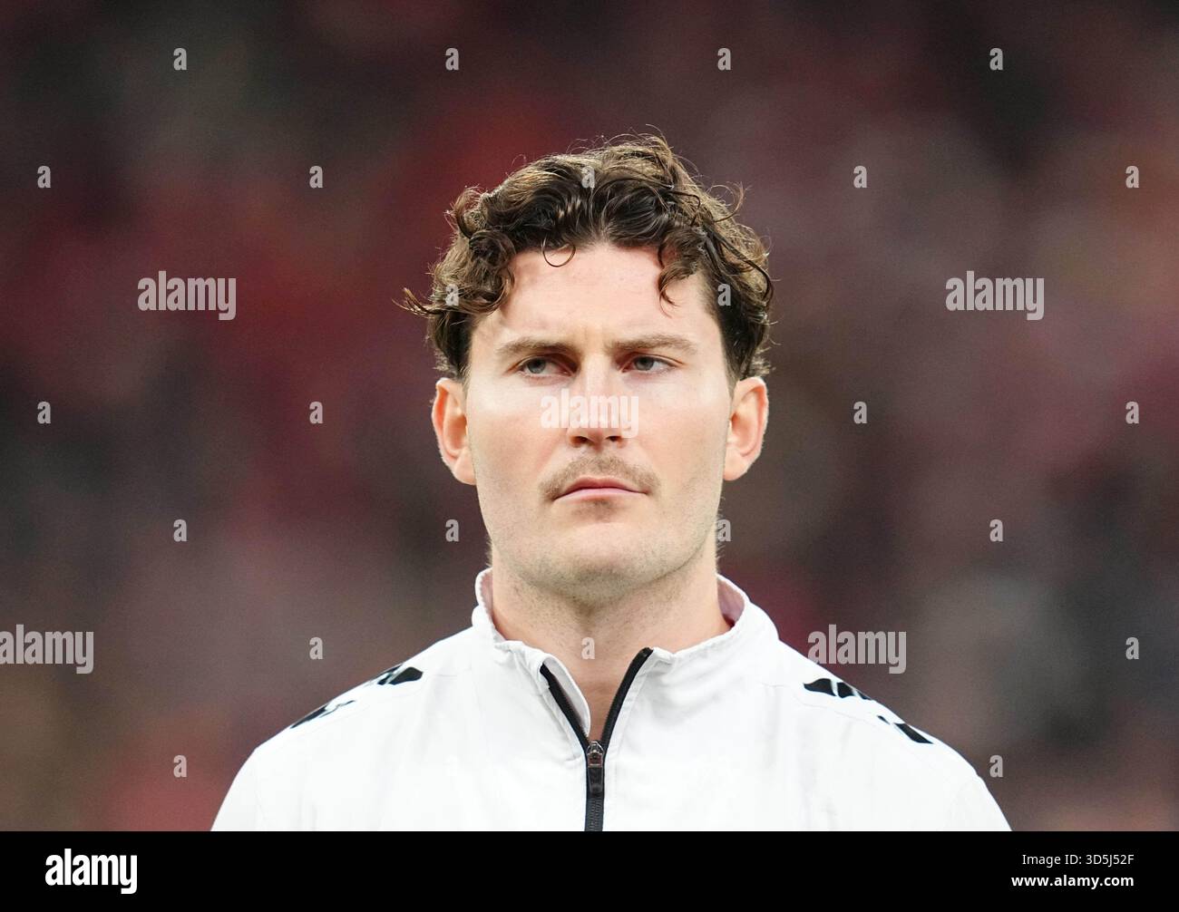 November 15 2025: Jonas Wind of Denmark looks on during a World Cup ...