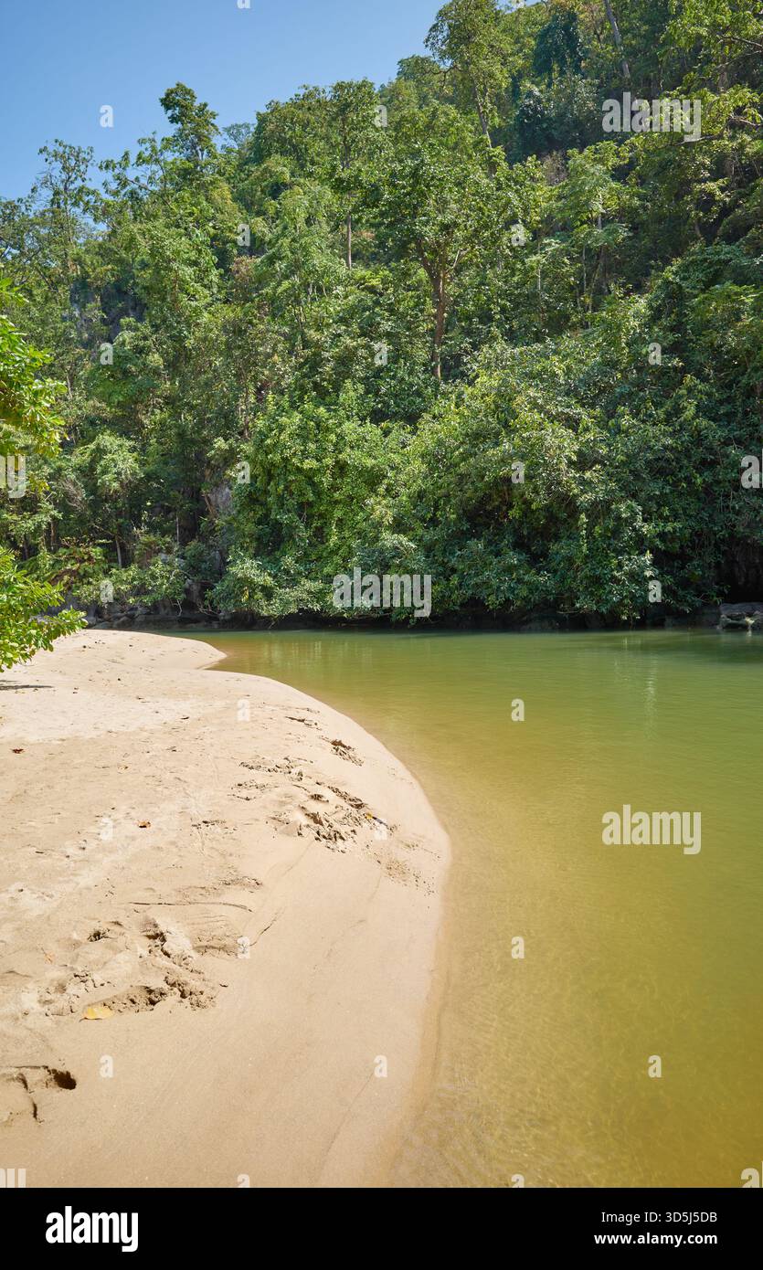 Puerto Princesa Subterranean River estuary, Palawan Island, Philippines ...