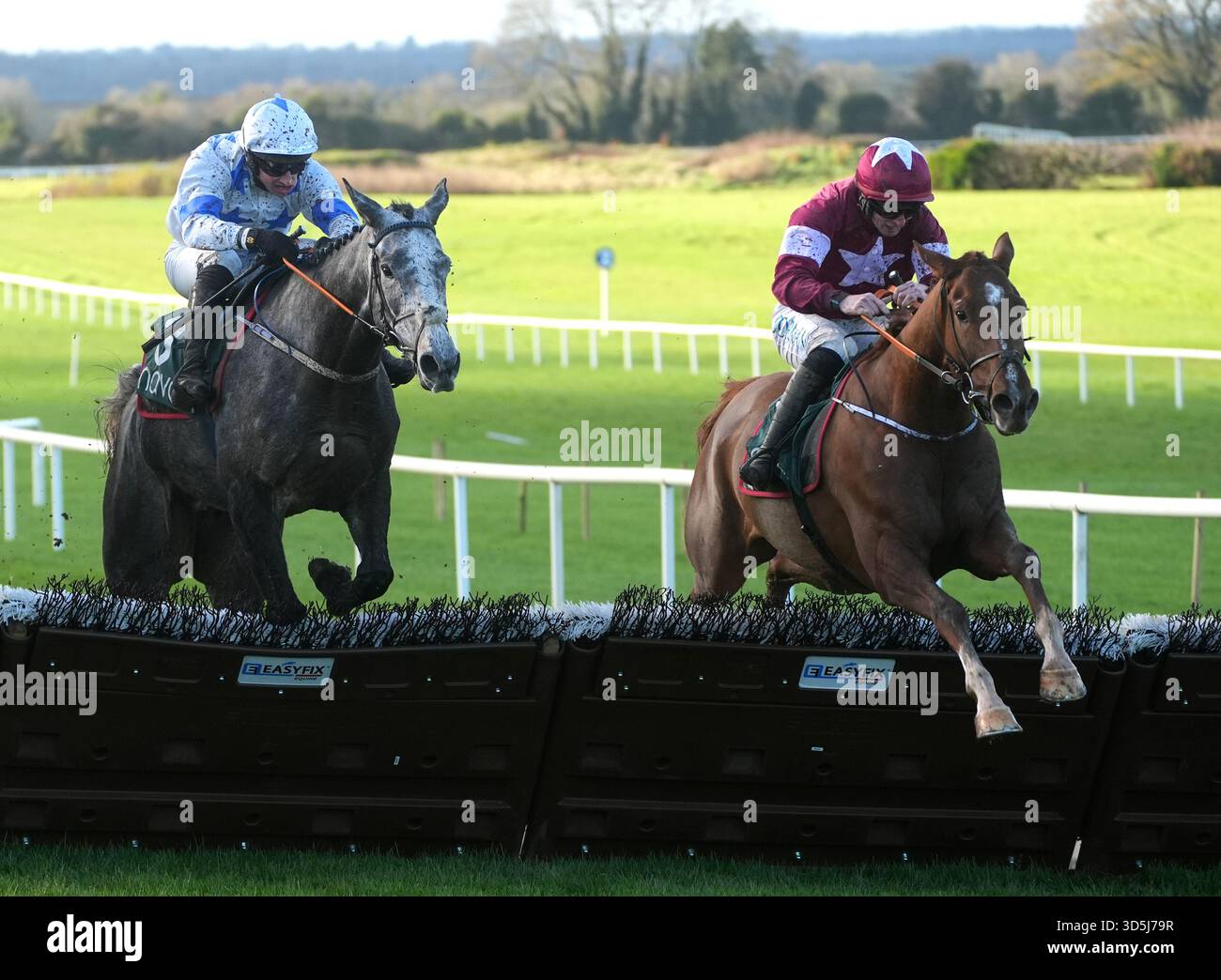 Kalypso'chance ridden by Jack Kennedy (right) on their way to winning ...