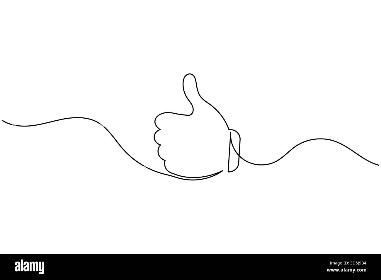 Hand gesture line art Stock Vector Images - Alamy