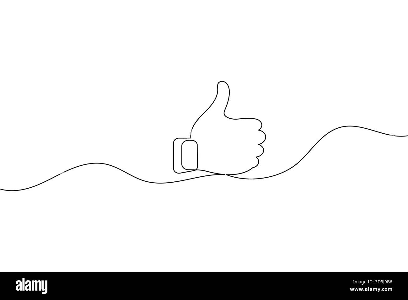 Hand gesture line art Stock Vector Images - Alamy