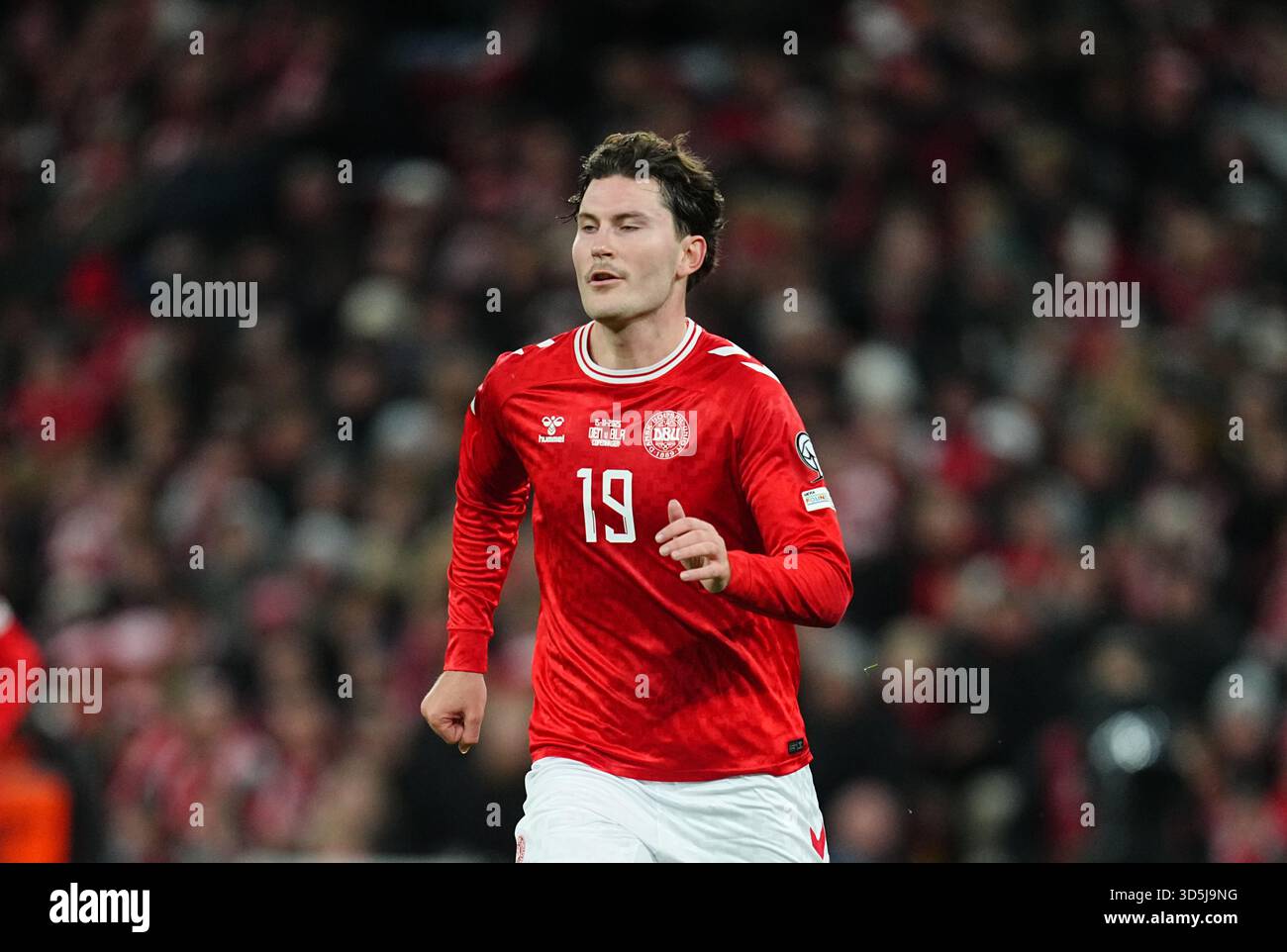 November 15 2025: Jonas Wind of Denmark looks on during a World Cup ...