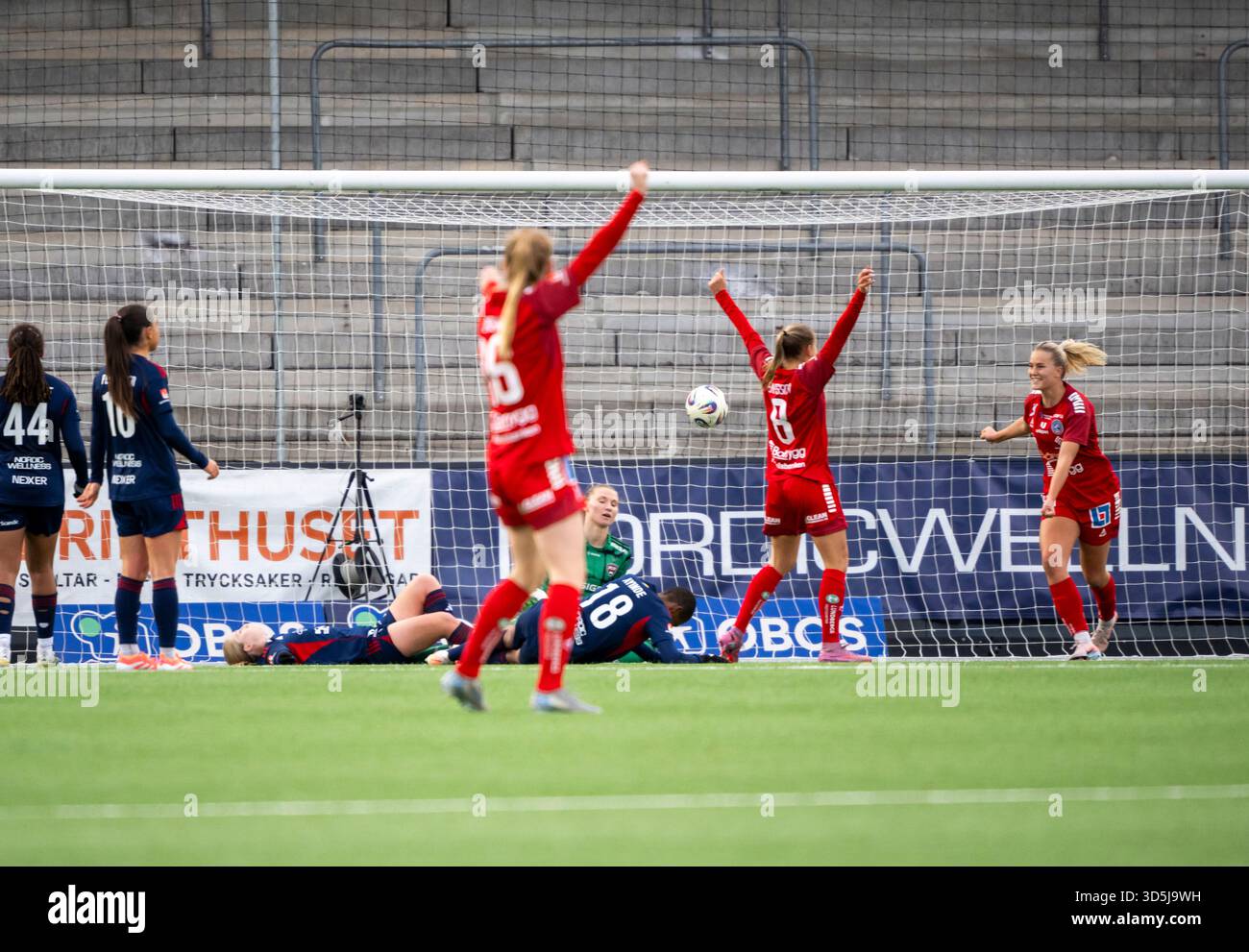 MALMÖ 2025-11-16 Linköping FC's Sara Eriksson celebrates after a 1-1 ...