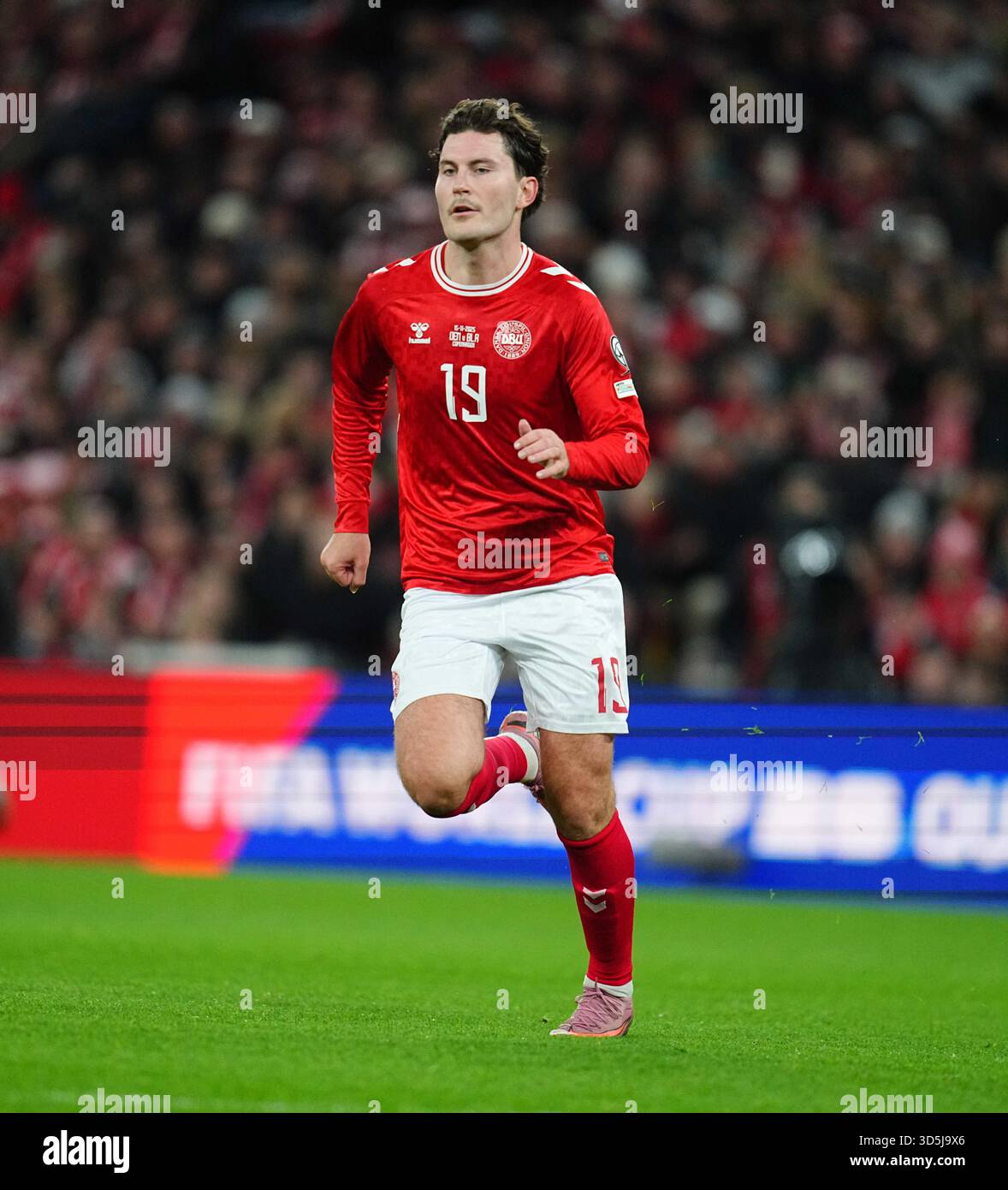 November 15 2025: Jonas Wind of Denmark looks on during a World Cup ...
