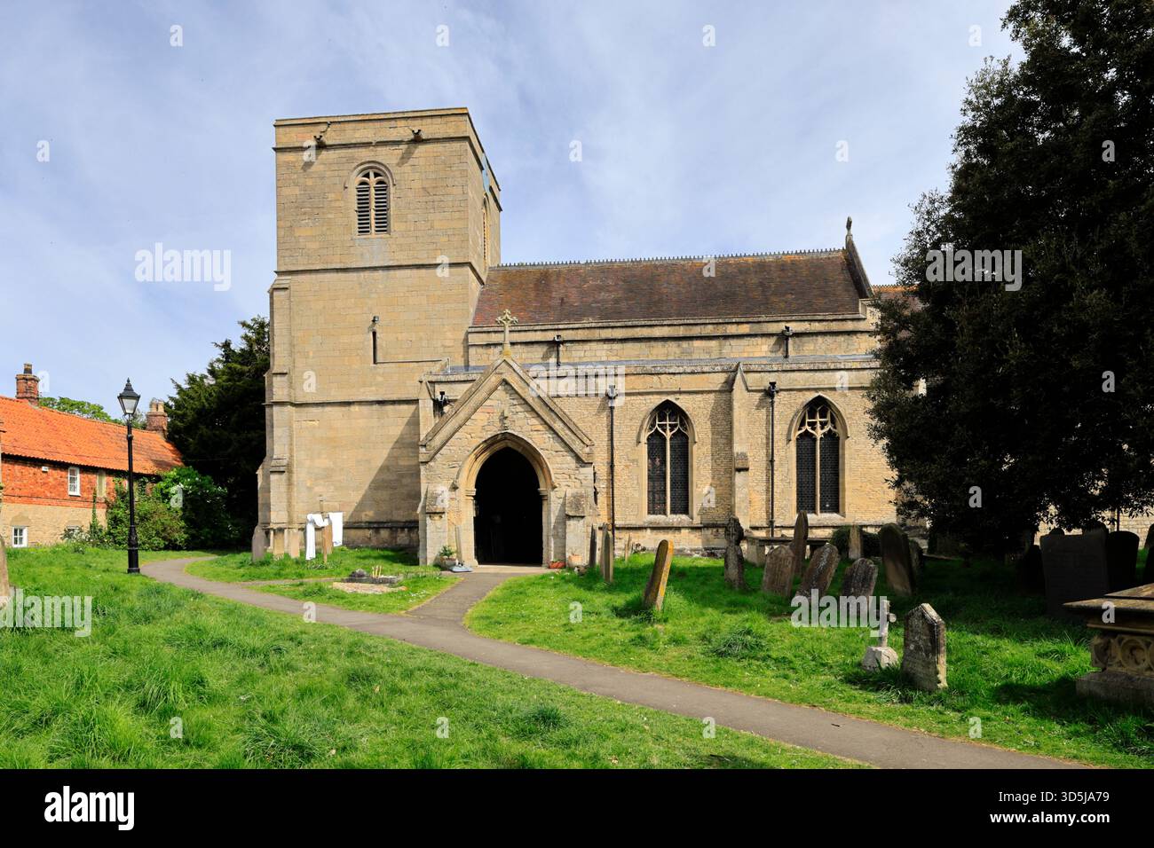All Saints Church, Ruskington village, Lincolnshire, England, UK Stock ...