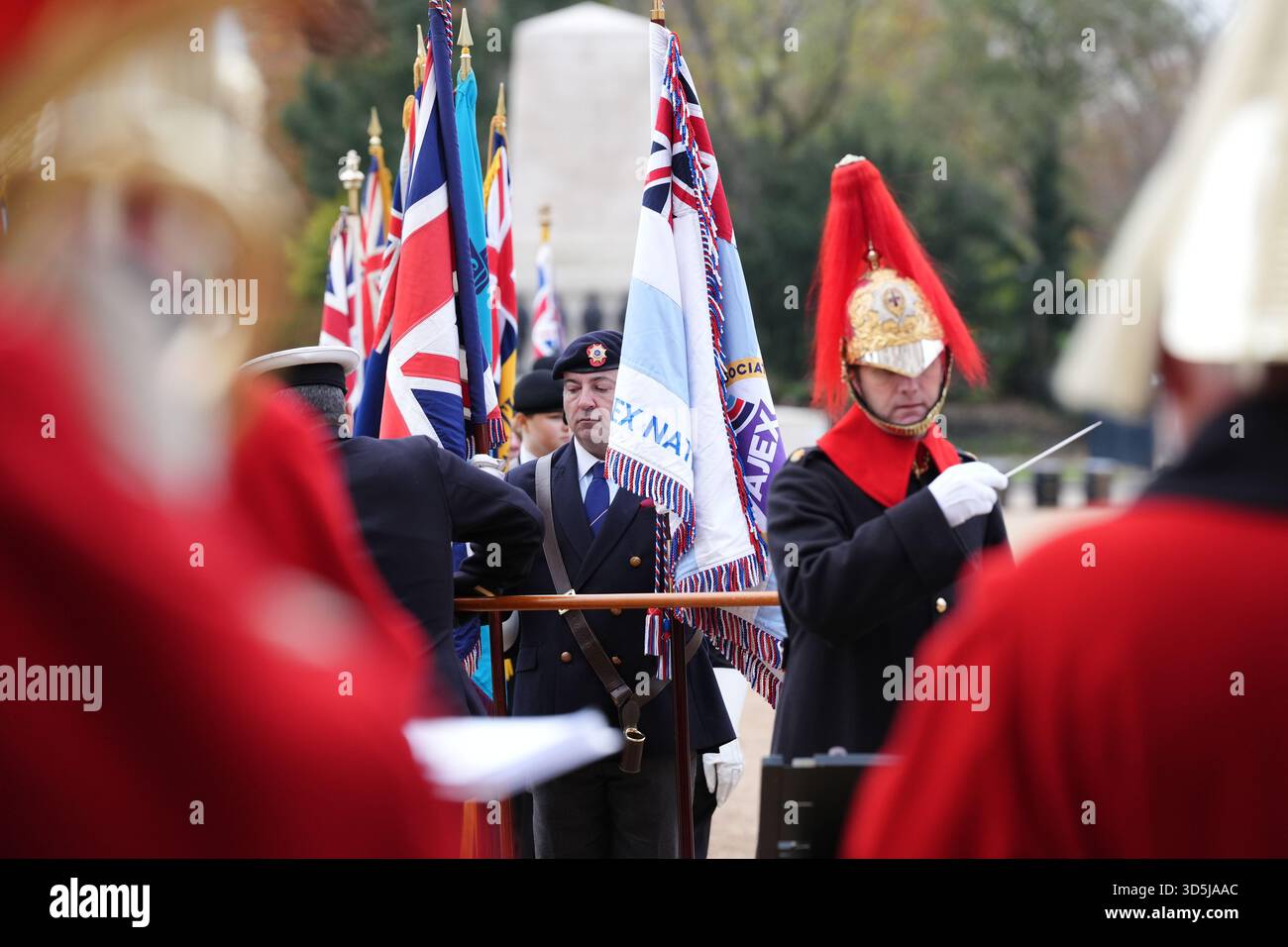 RETRANSMITTING NAME OF BAND CORRECTED Standard bearers form up behind ...